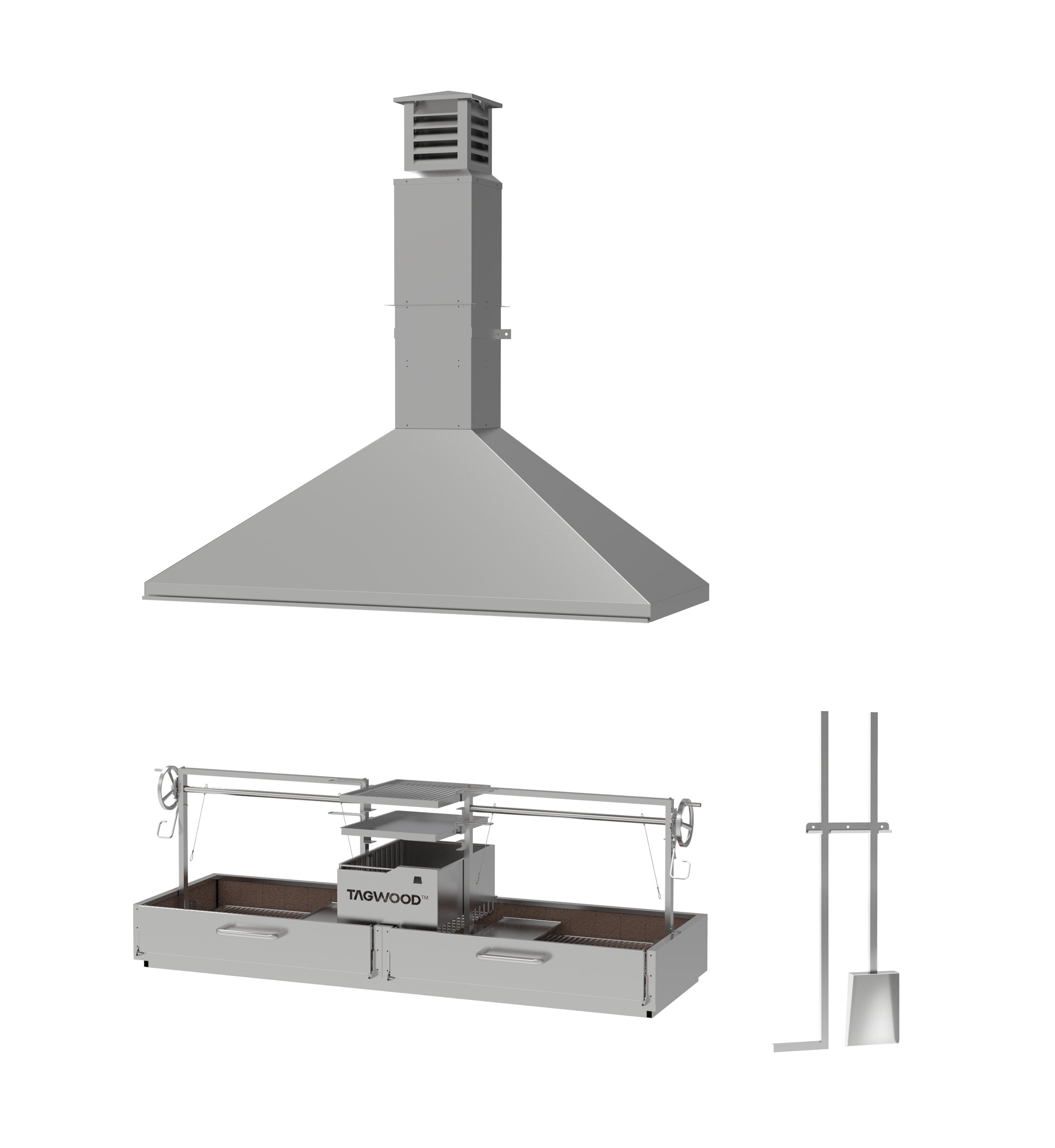 Tagwood BBQ24SS Smoke Hood – 304 Stainless Steel Extractor | ProKitchen ...